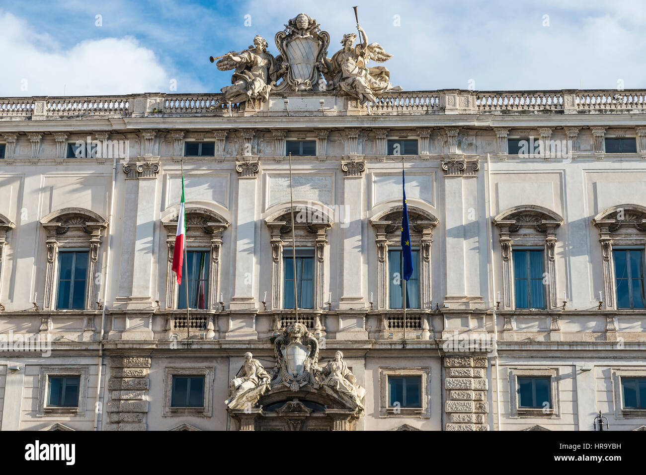 Palais du Quirinal à Rome, Italie. L'architecture de la Renaissance, c ...