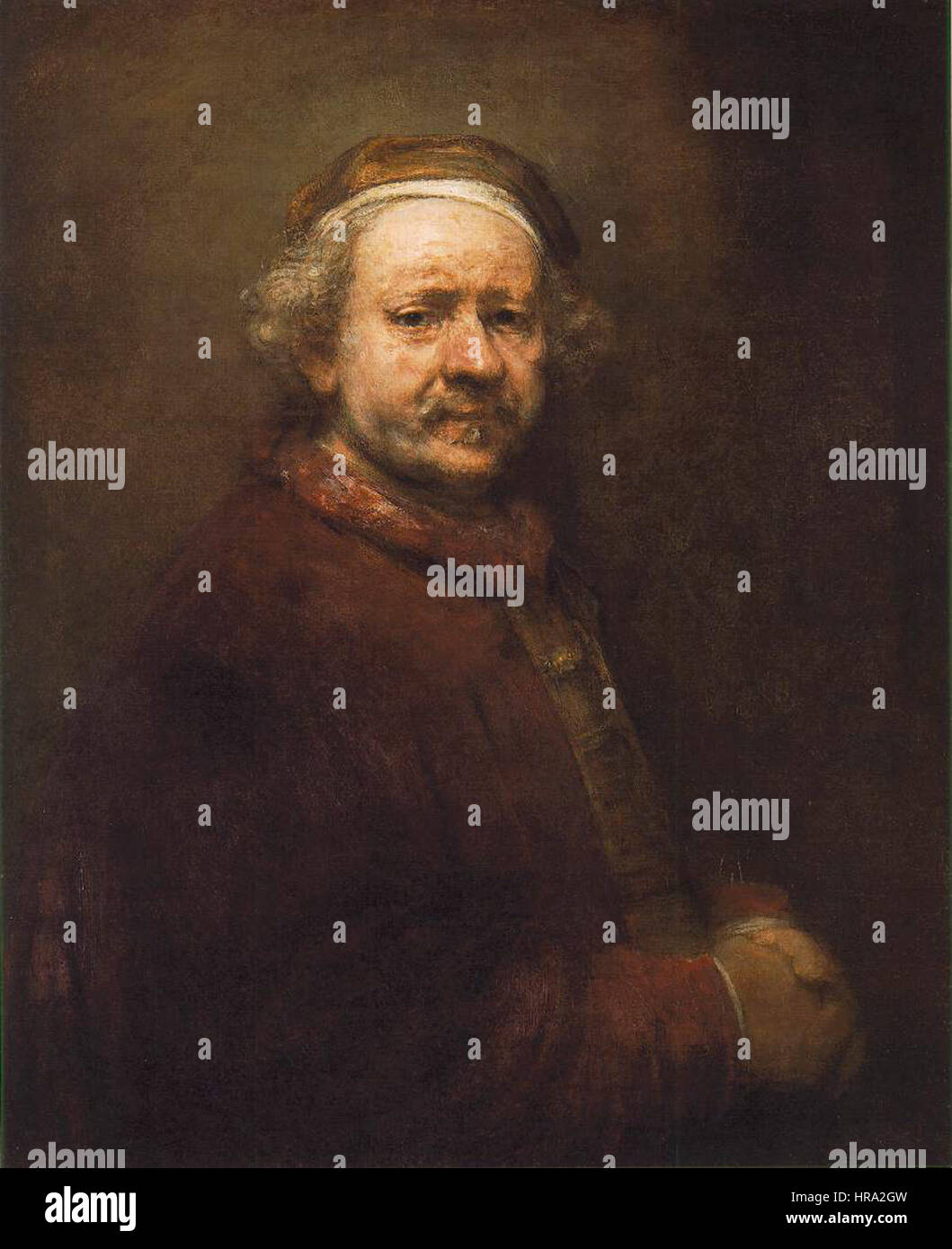Rembrandt self portrait Banque de photographies et d’images à haute ...