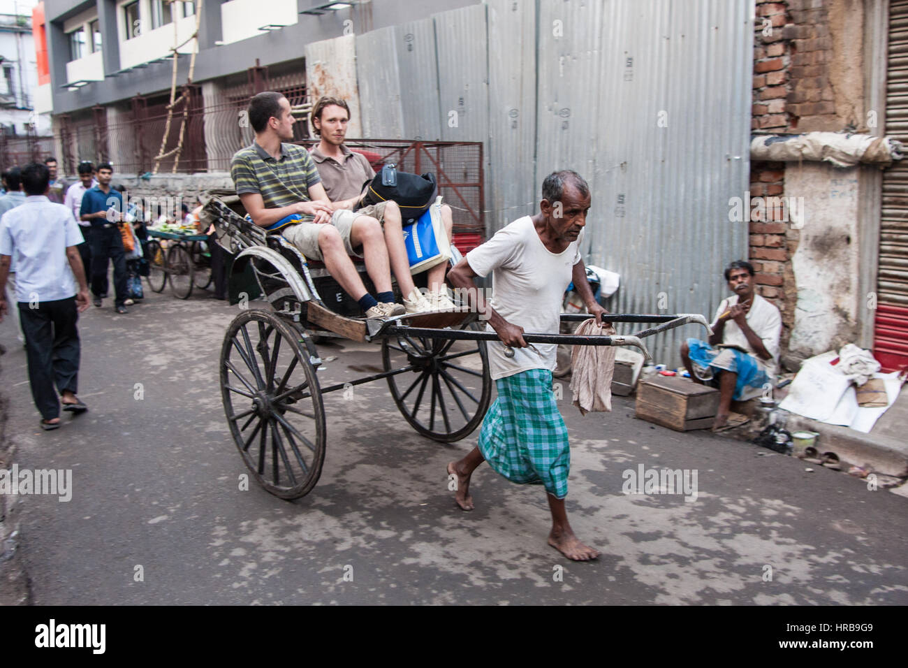 La Cité de la joie,Transport,humain,pousse-pousse,extracteur rider,vue ...