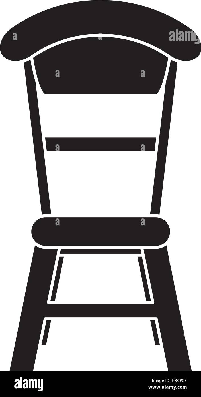 Pictogramme vintage chaise en bois Image Vectorielle Stock - Alamy