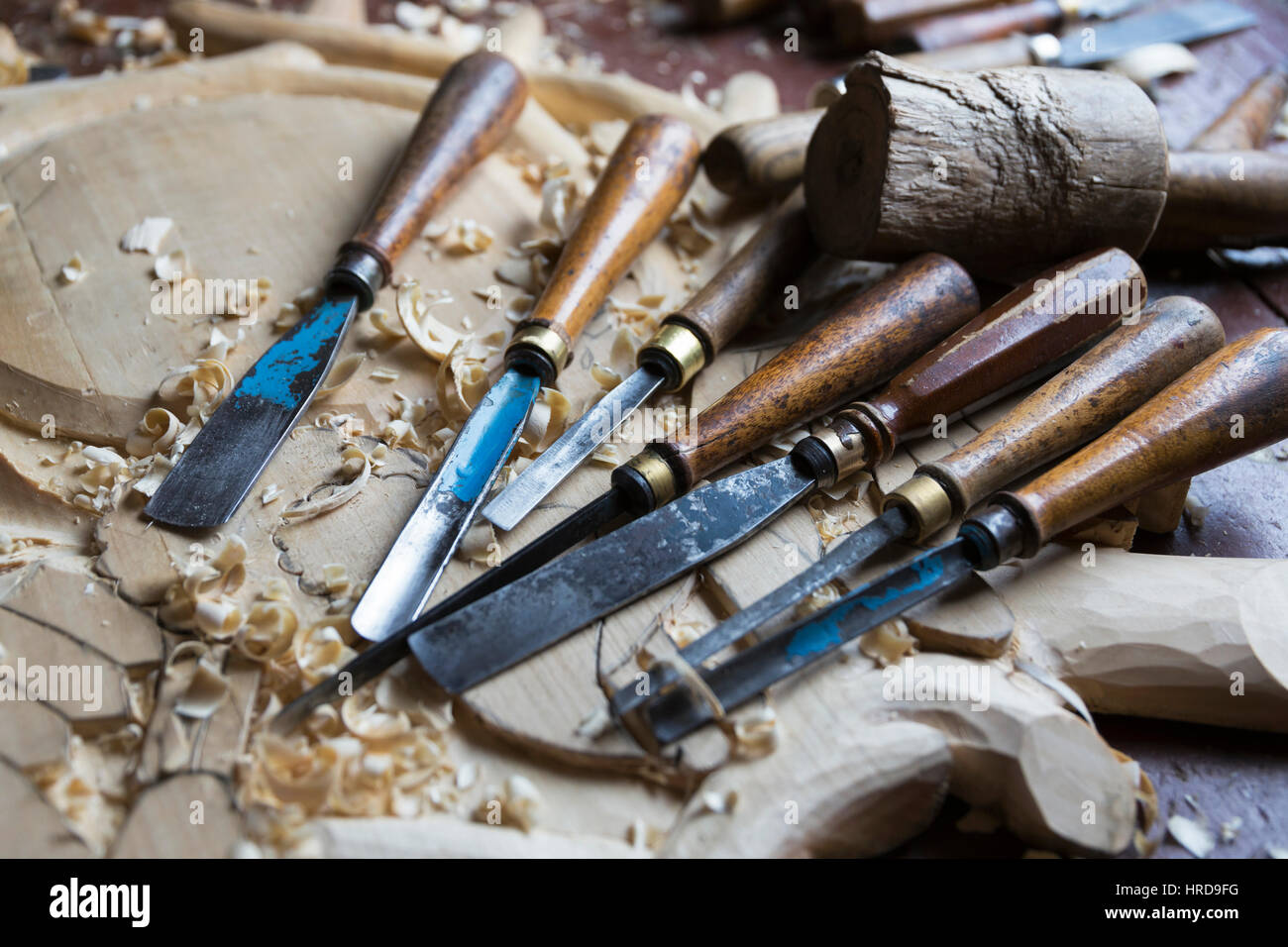 Outils pour travailler le bois Banque de photographies et d’images à ...