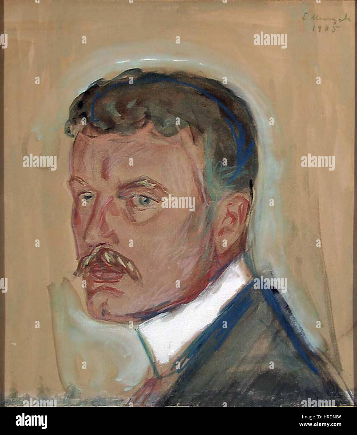 Edvard munch autoportrait Banque de photographies et d’images à haute ...