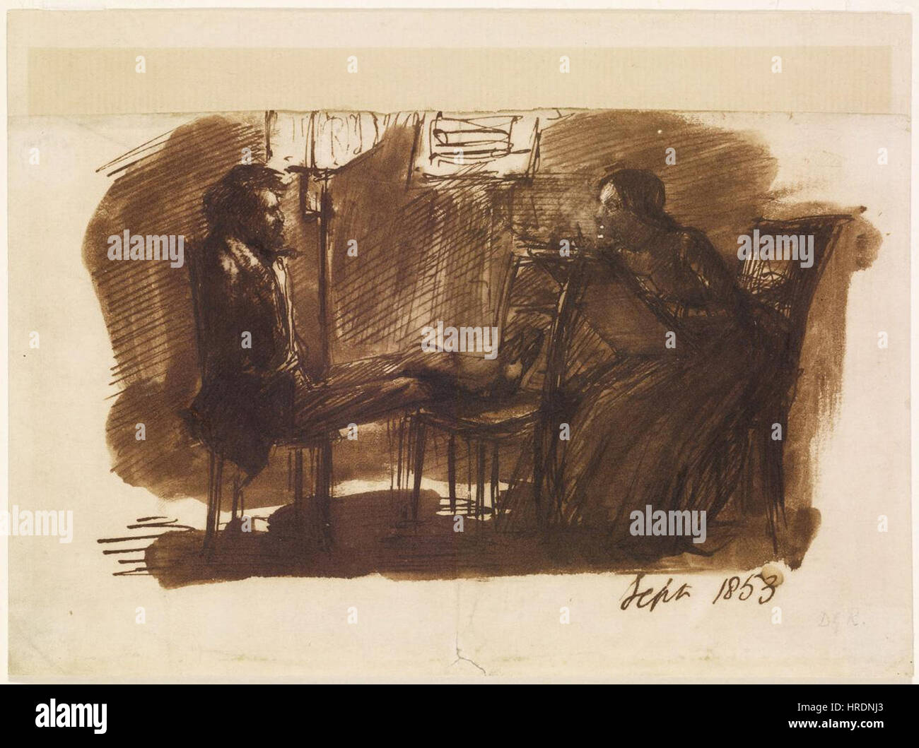 Elizabeth siddal dessin rossetti Banque de photographies et d’images à ...