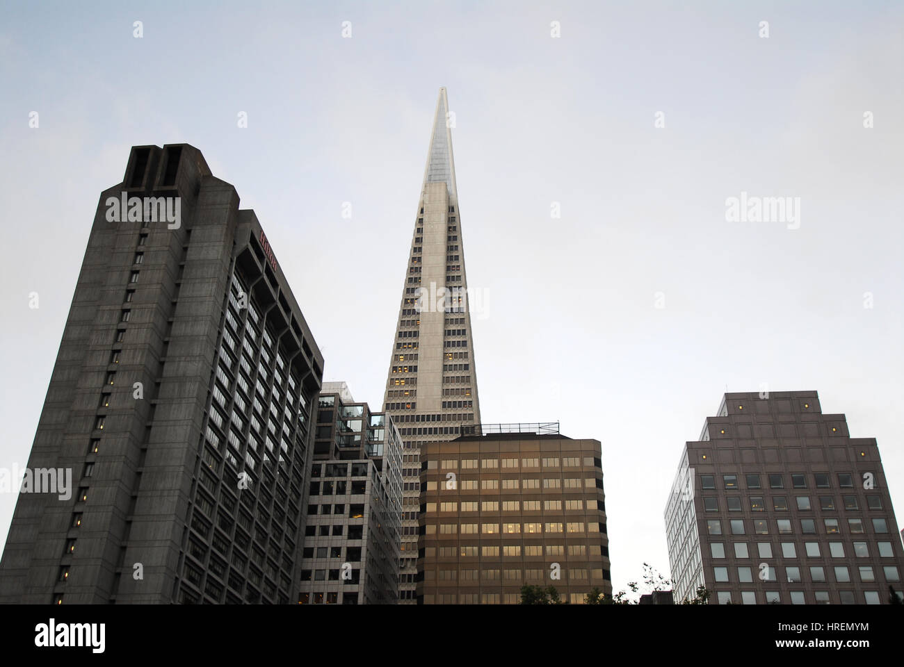 Edificio de la pirámide de trans america Banque de photographies et d ...