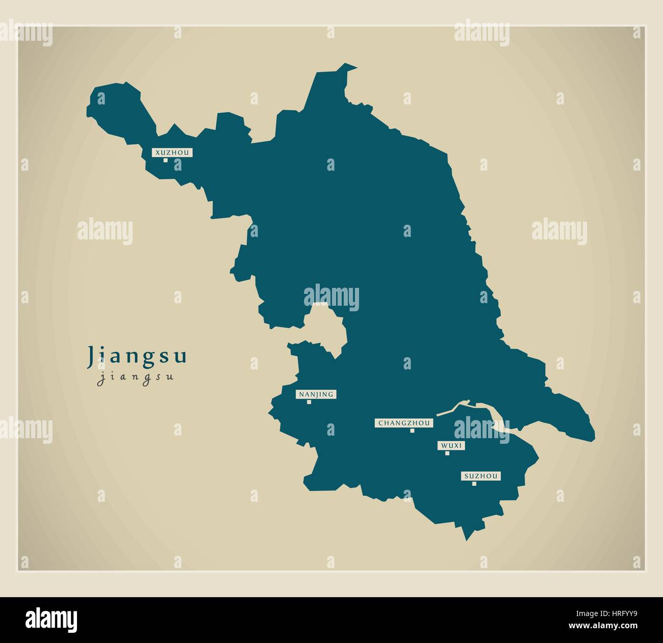 Jiangsu map Banque de photographies et d’images à haute résolution - Alamy