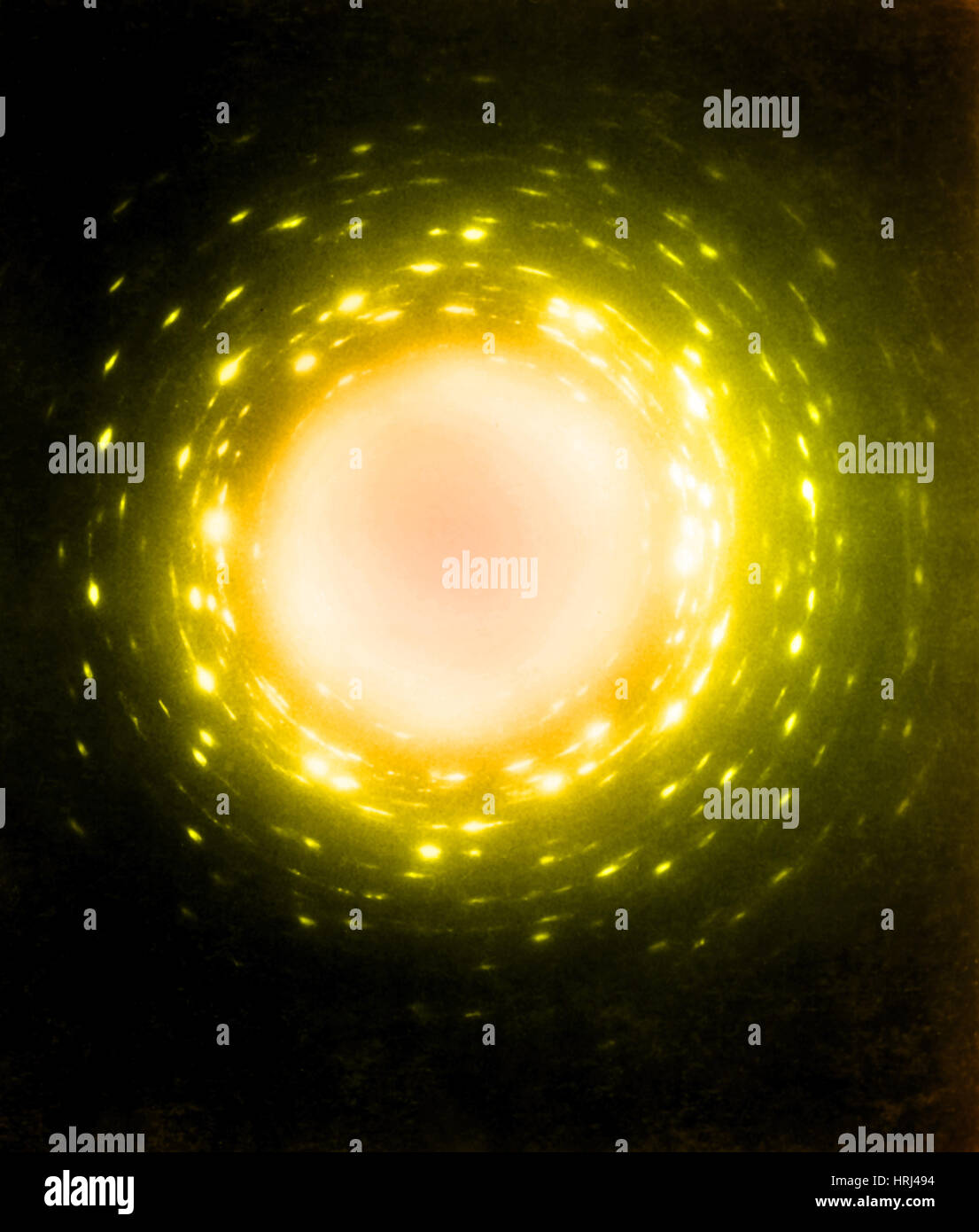 La diffraction des rayons X de cristaux en polyéthylène Photo Stock - Alamy