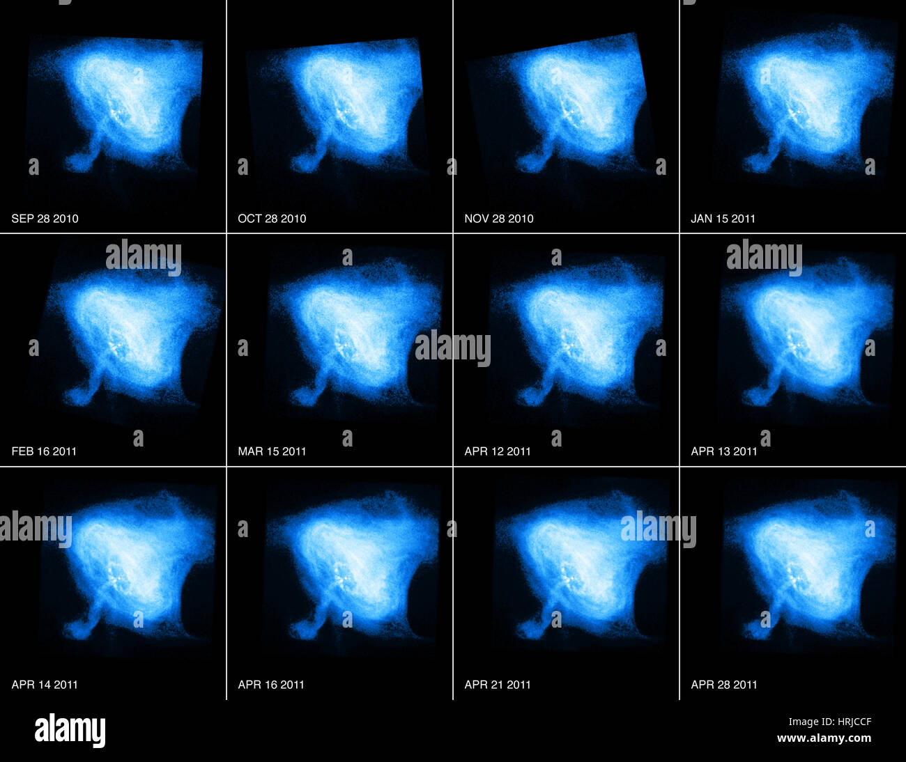 Nébuleuse du Crabe, M1, NGC 1952, séquence de rayons X Photo Stock - Alamy