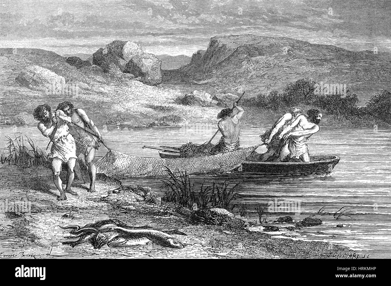 Période néolithique Banque d'images noir et blanc - Alamy