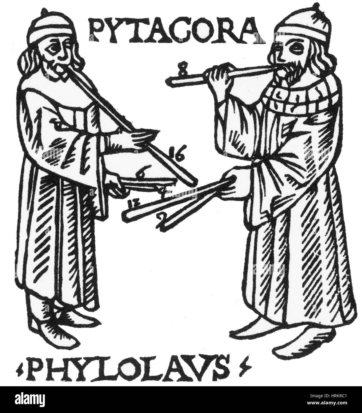 Pythagore 6ème siècle avant jc mathématicien et philosophe grec Banque ...