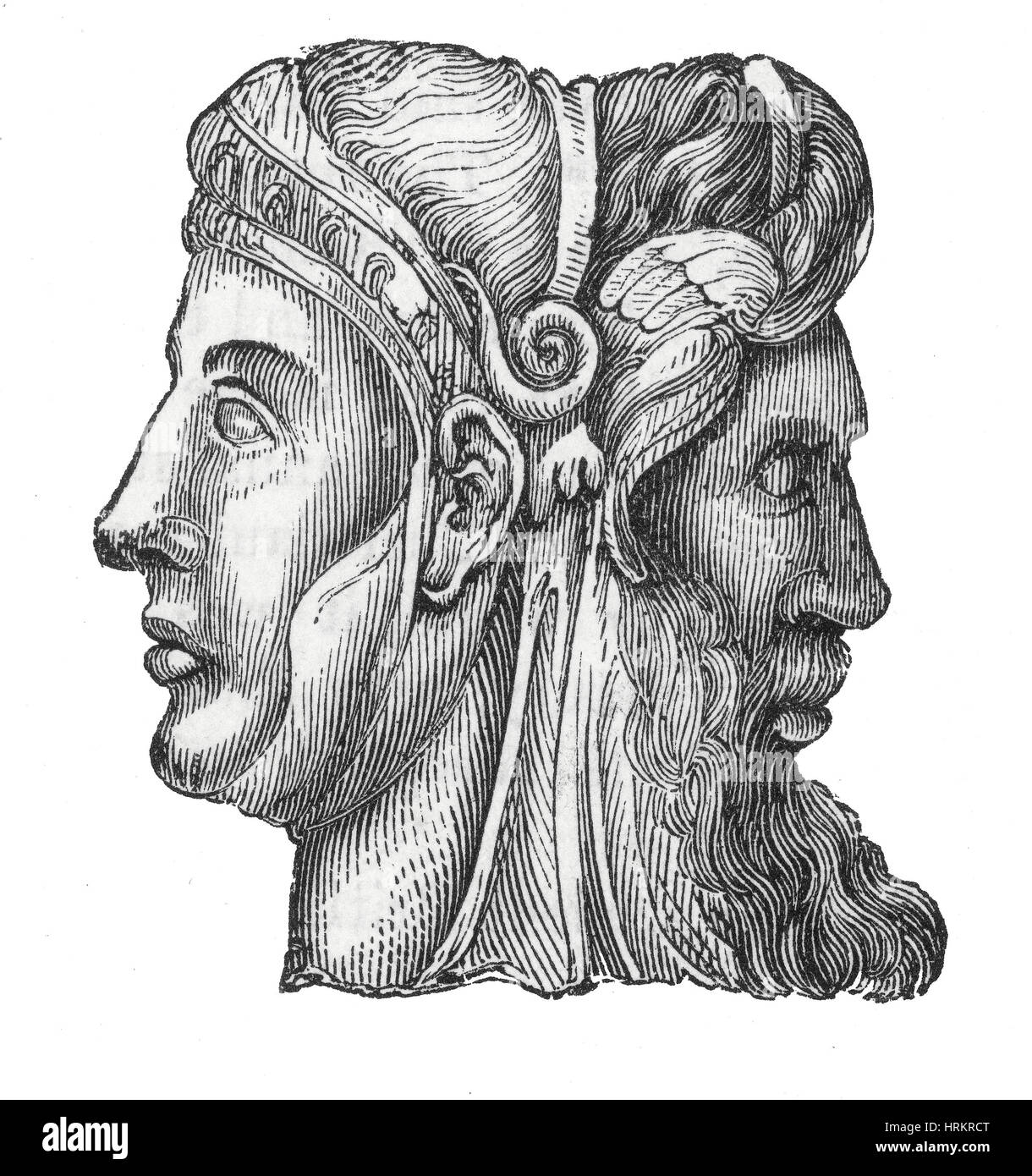 Janus, dieu romain Photo Stock - Alamy Janus, dieu romain Photo Stock - Alamy