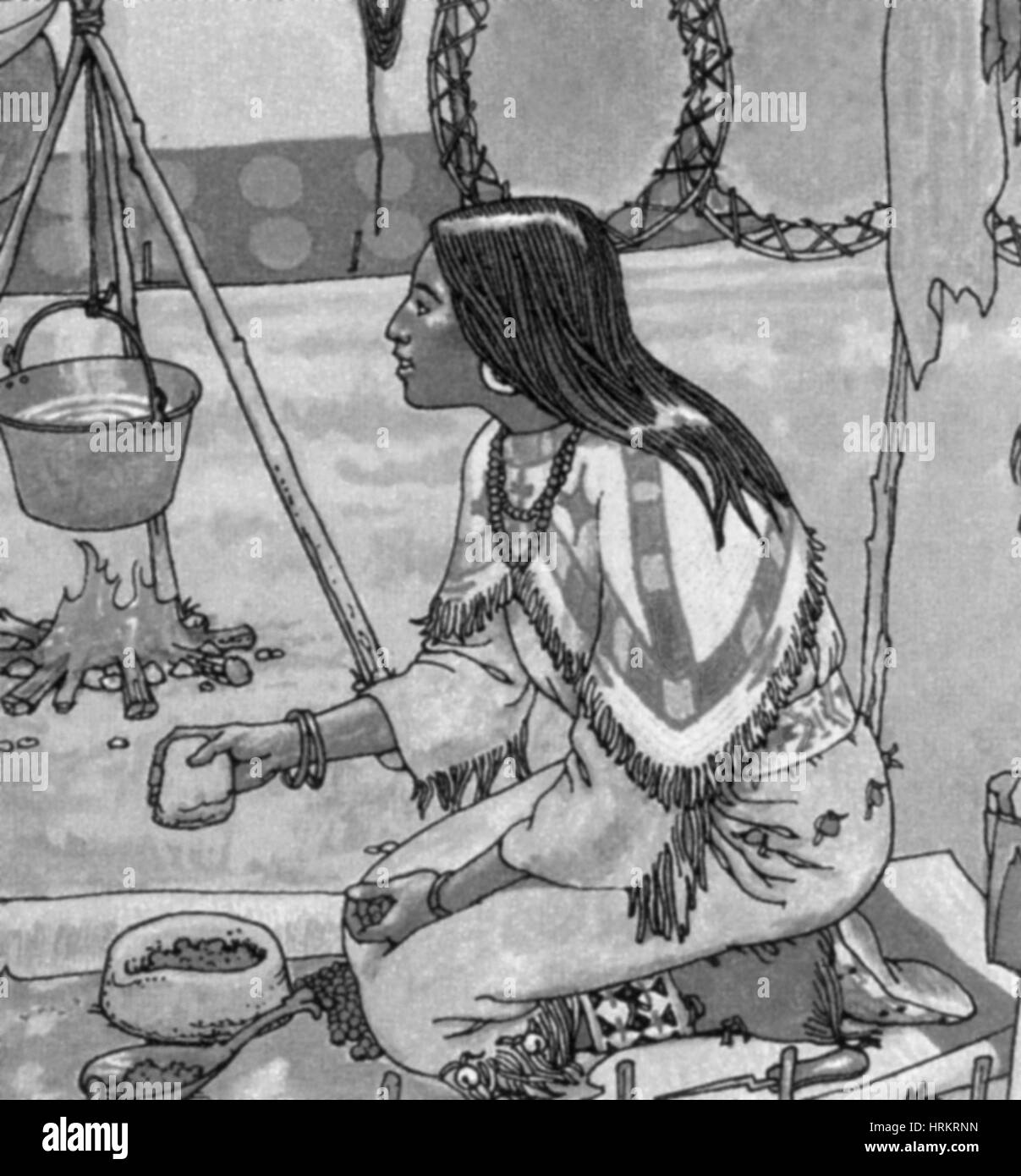 Native american drawing Banque de photographies et d’images à haute ...