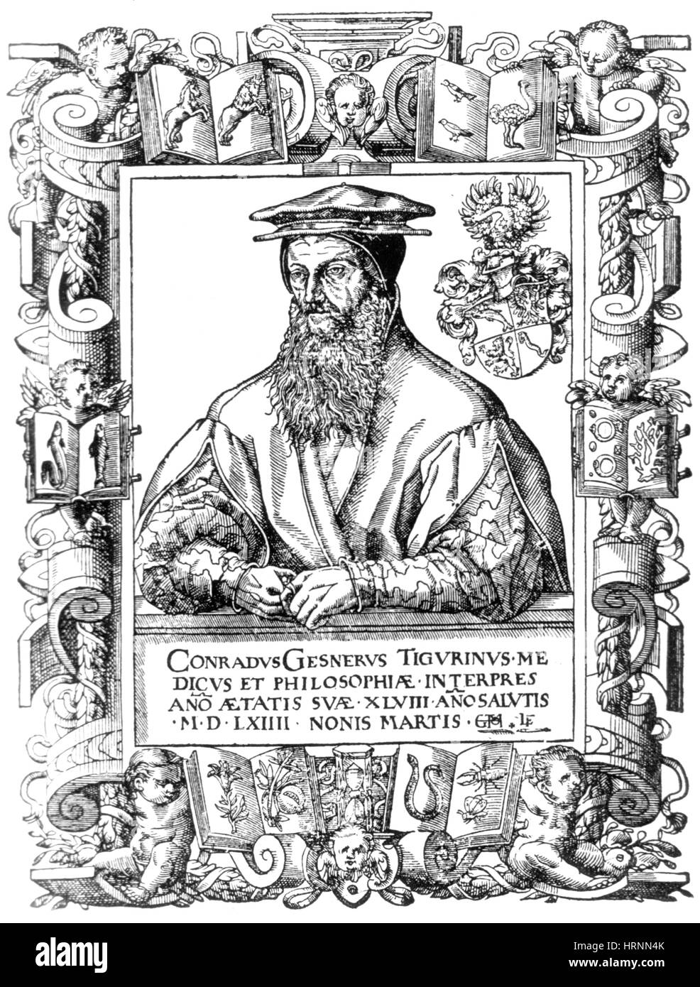 Conrad gesner Banque d'images noir et blanc - Alamy