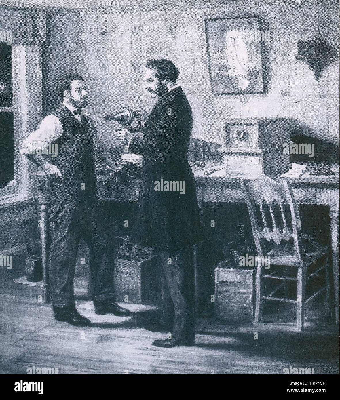 Alexander Graham Bell, inventeur du téléphone Photo Stock - Alamy