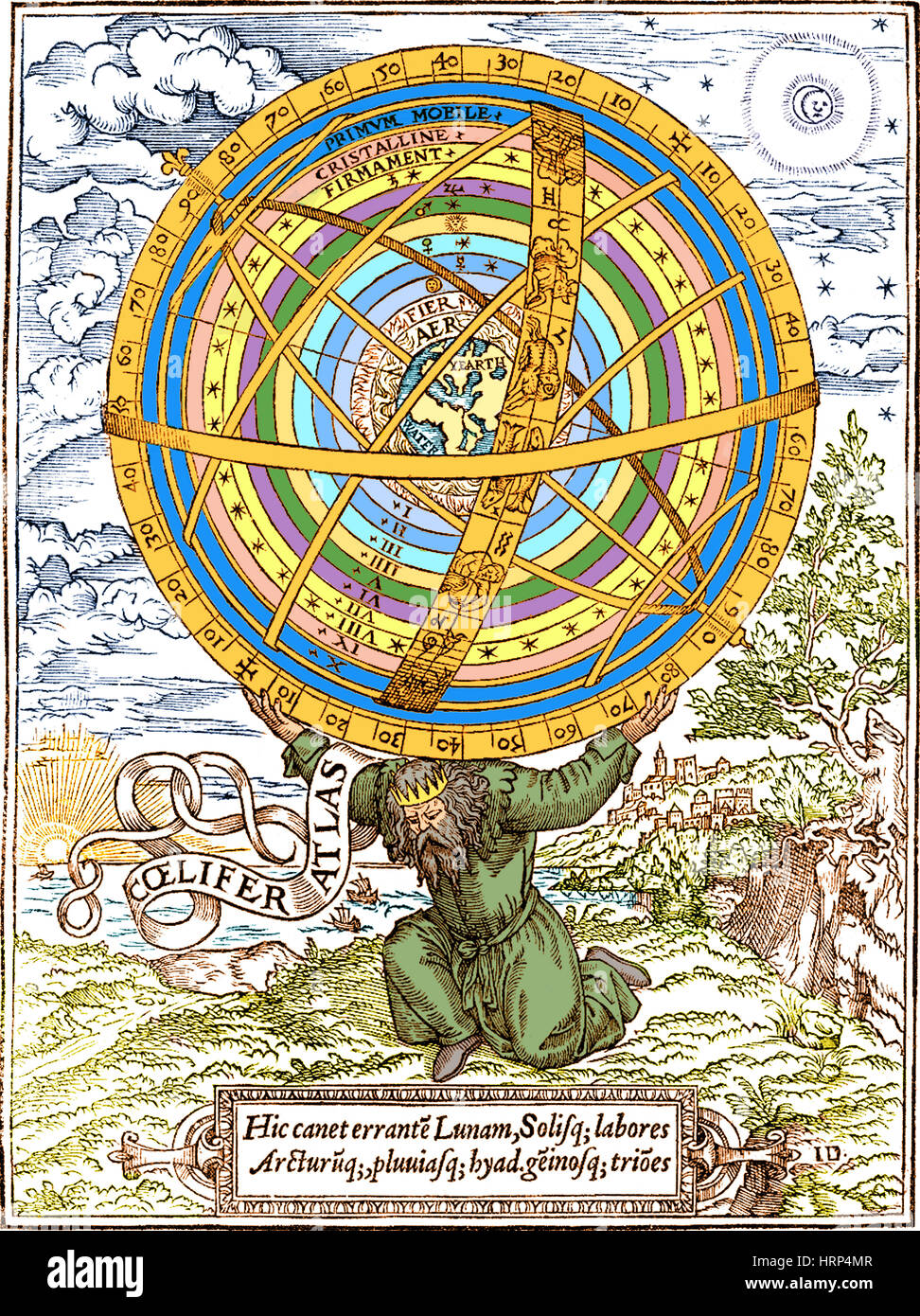 Système solaire centré sur la terre Banque de photographies et d’images ...