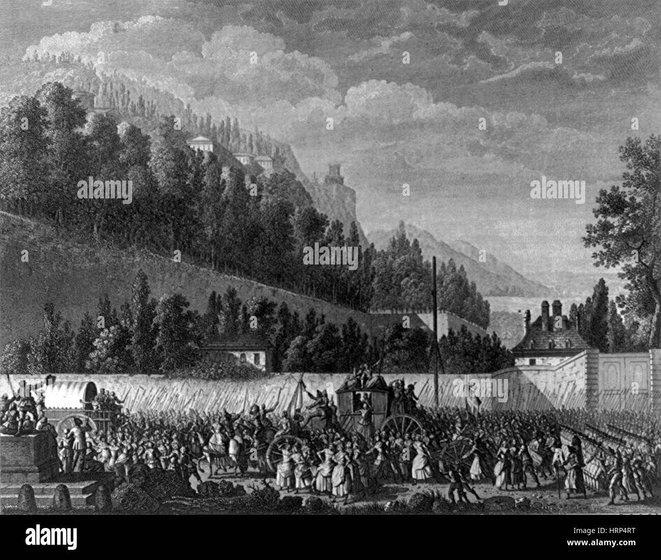 La Marche des femmes sur Versailles, 1789 Photo Stock - Alamy