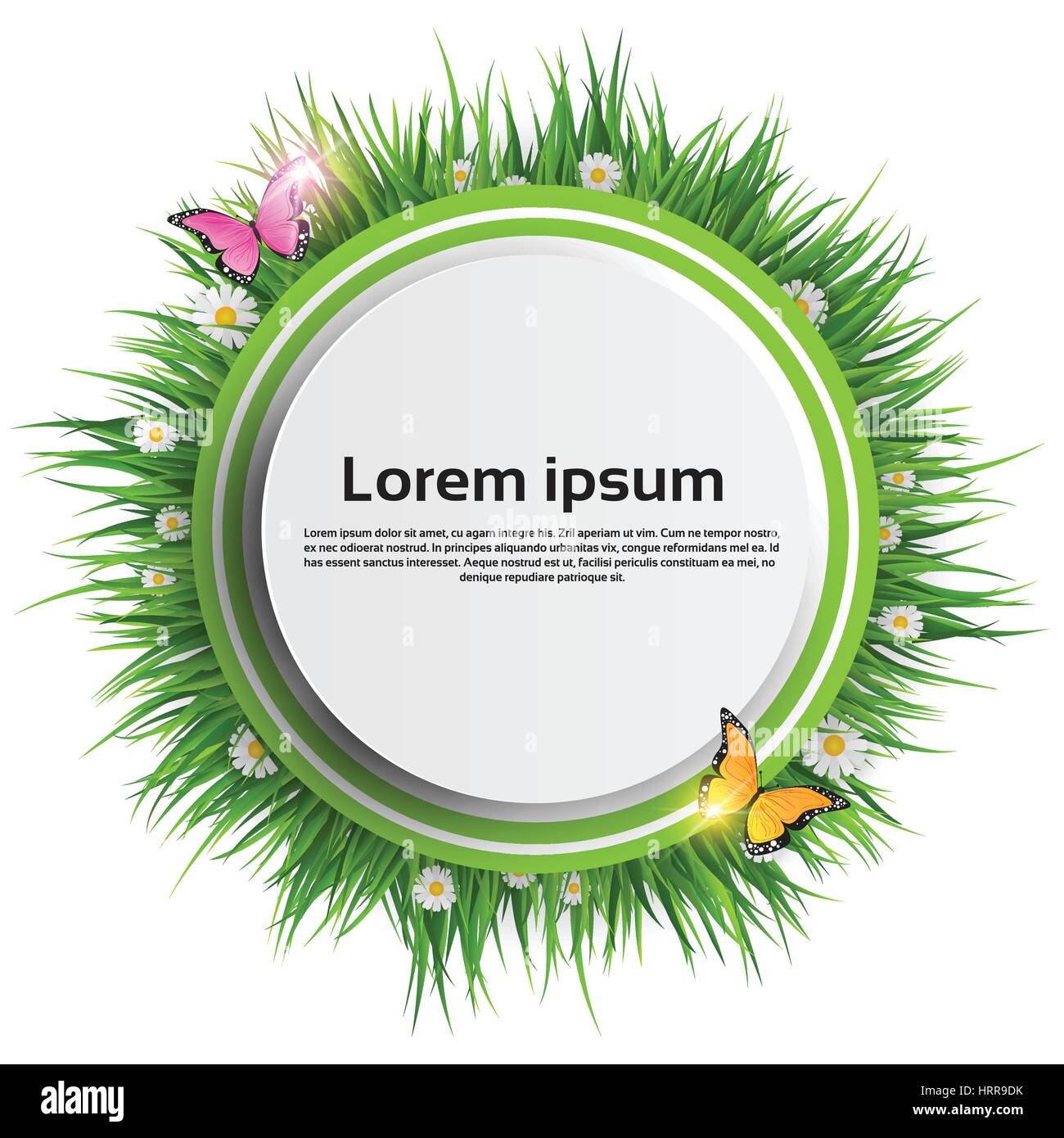 Paysage de papillons Banque d'images vectorielles - Alamy