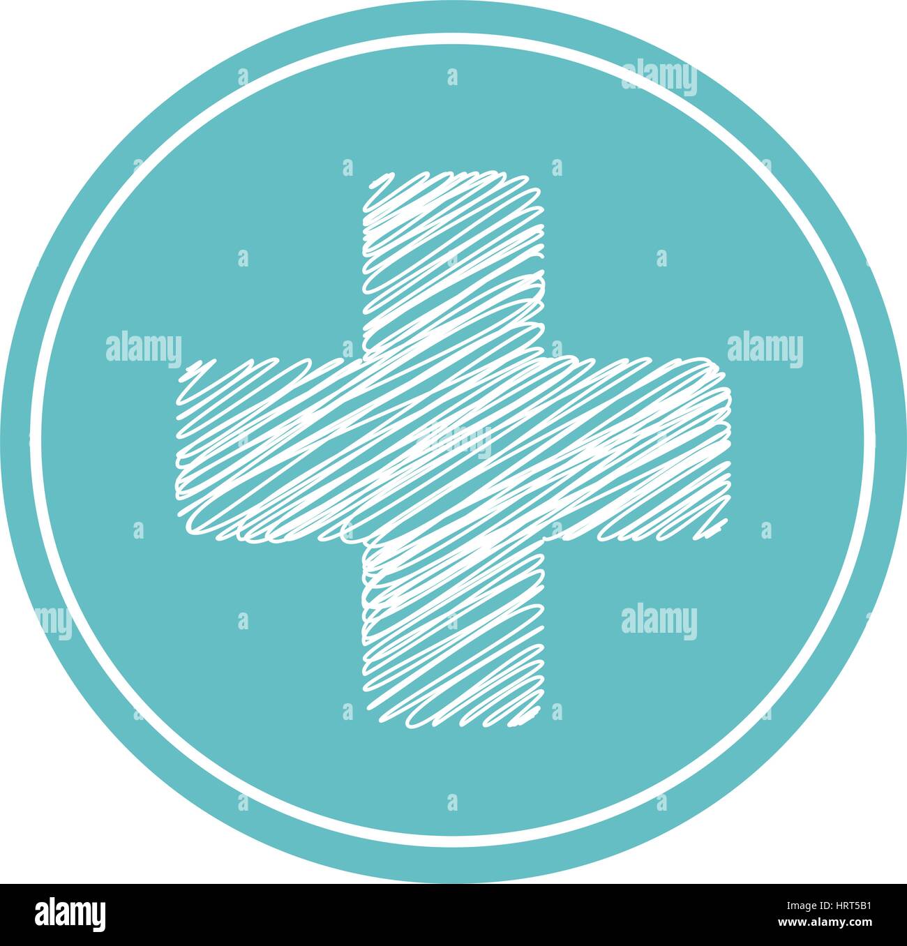 Croix symbole médical icône isolé Image Vectorielle Stock - Alamy