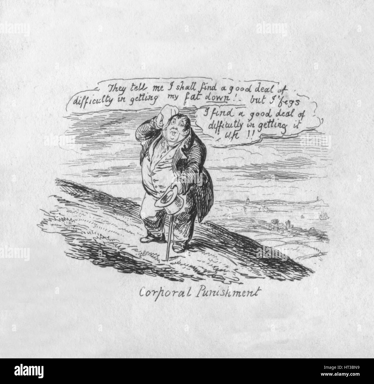 Cruikshank cartoon Banque d'images noir et blanc - Alamy