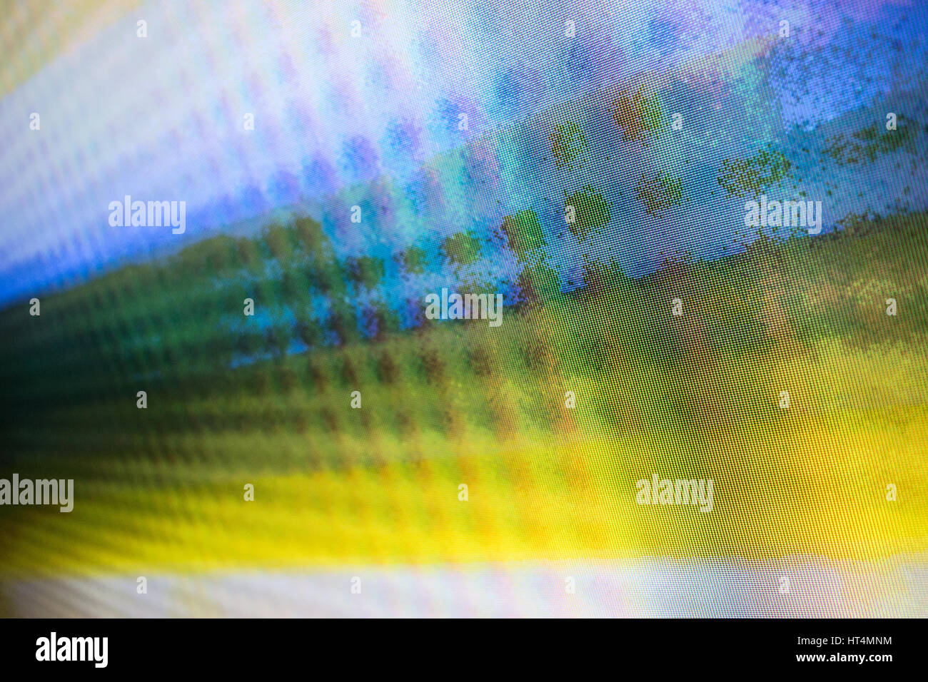 Blue pixel background in horizontal Banque de photographies et d’images ...