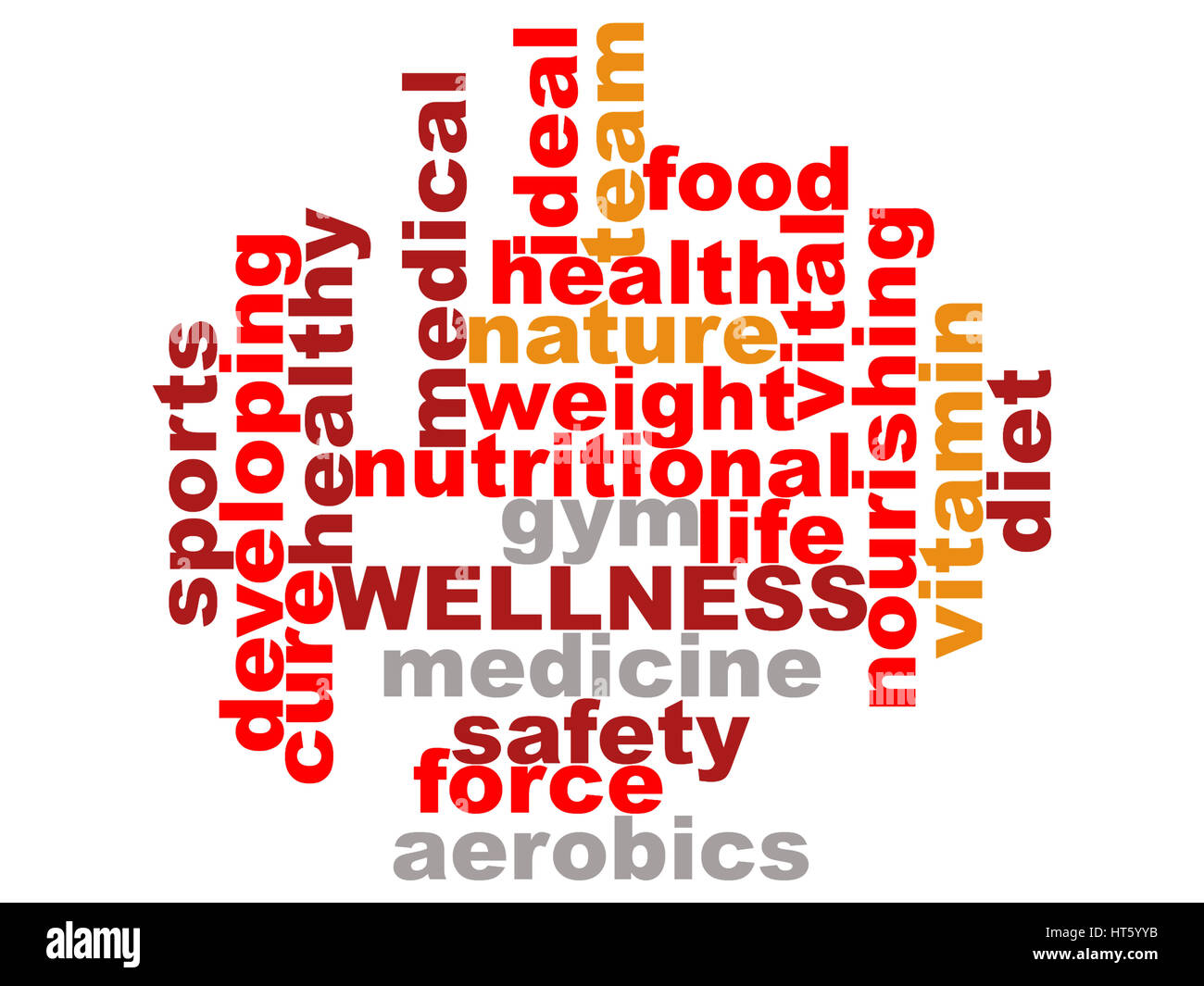 Nuage de mots, la condition physique, du sport, de la notion Photo ...