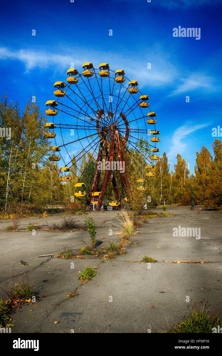 Parc attractions abandonné dans la ville de Pripyat, la catastrophe de ...