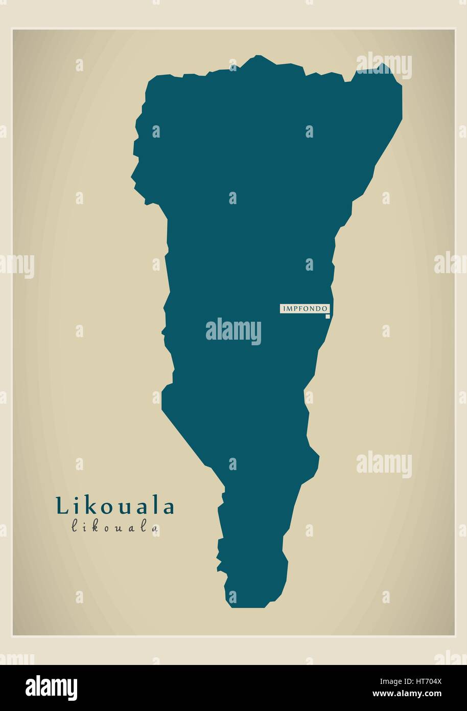 Congo brazzaville map likouala Banque de photographies et d’images à ...