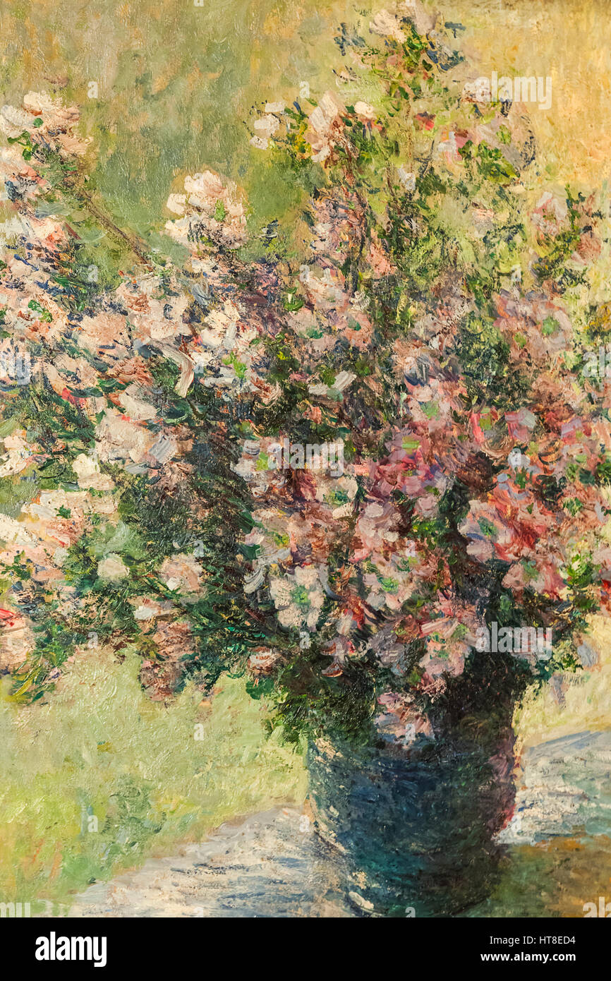 Vase of flowers by claude monet Banque de photographies et d’images à ...