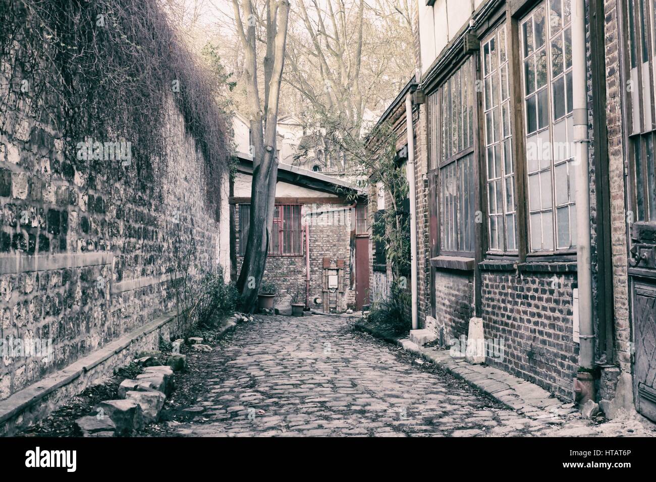 Paris alleyway Banque de photographies et d’images à haute résolution ...