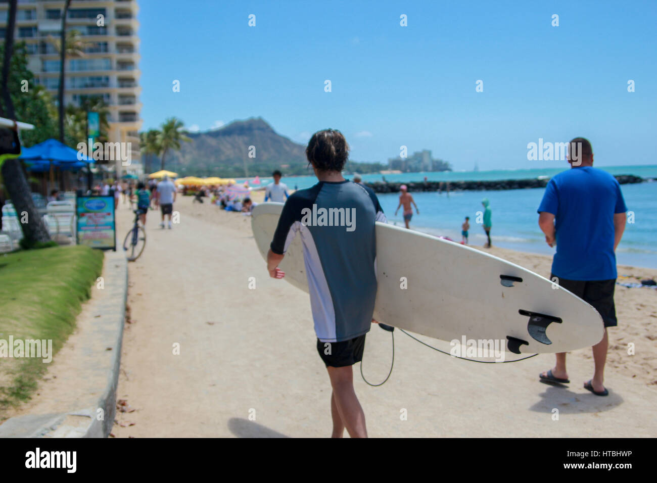 Wakiki beach Banque de photographies et d’images à haute résolution - Alamy