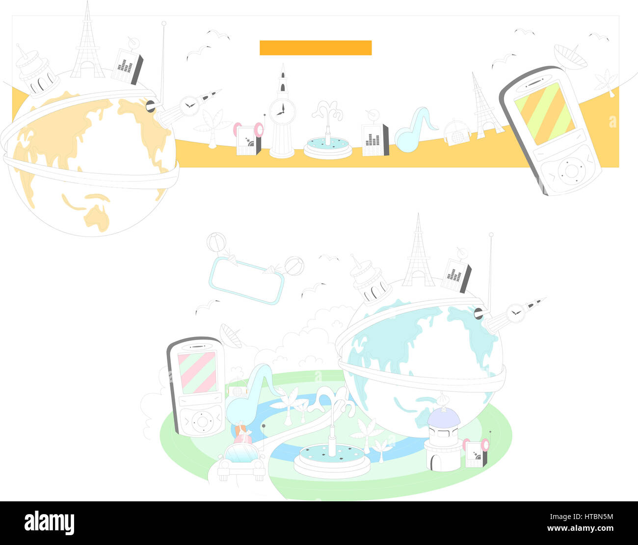 E note cartoon Banque de photographies et d’images à haute résolution ...