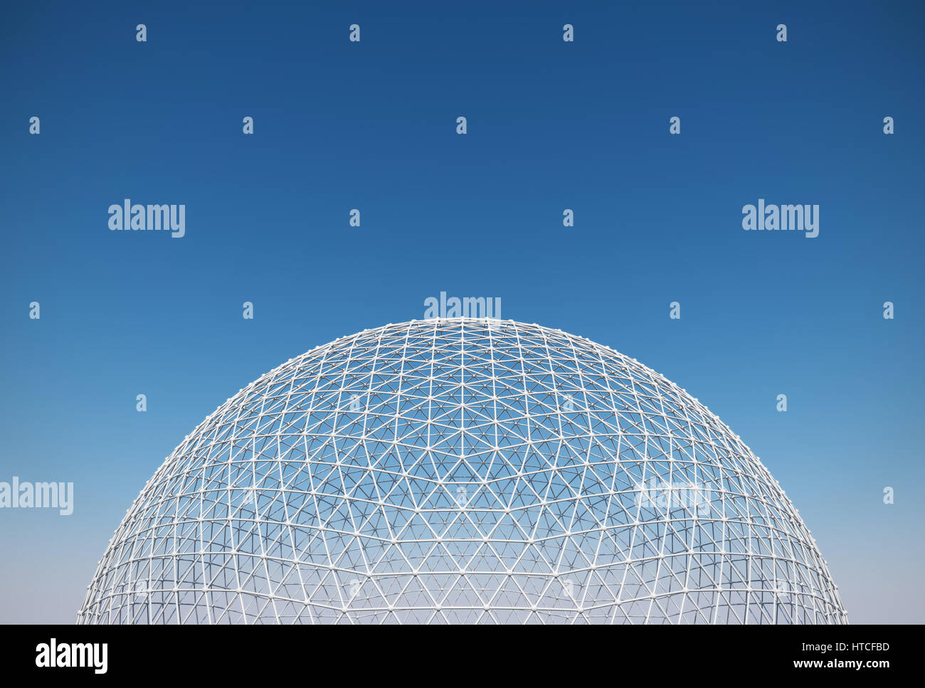 Geodesic dome structure white Banque de photographies et d’images à ...