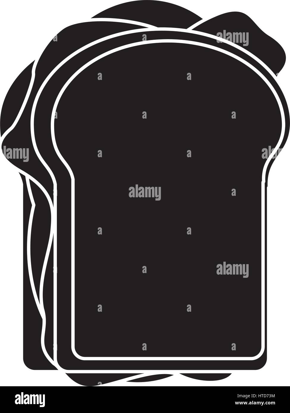 Savoureux sandwich pictogramme alimentaire Image Vectorielle Stock - Alamy
