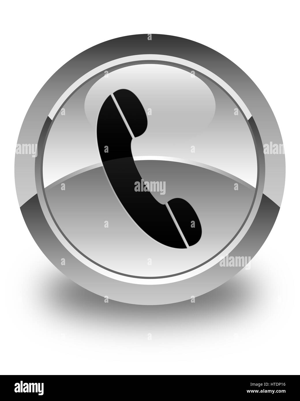 Pictogramme telephone blanc Banque de photographies et d’images à haute ...