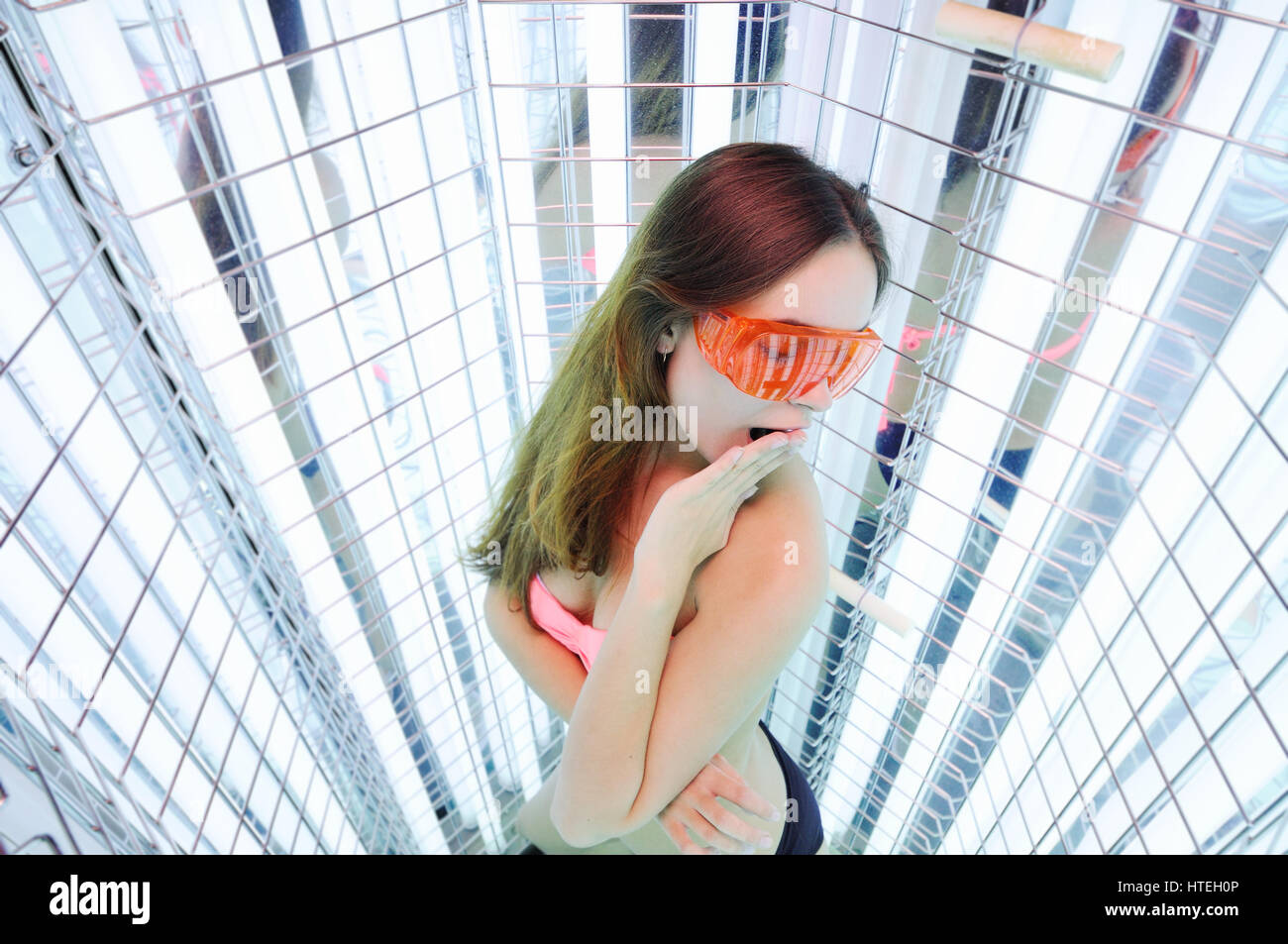 Solarium femme Banque de photographies et d’images à haute résolution ...