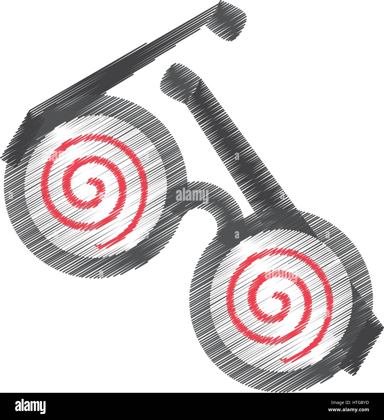 Drôle de dessin lunettes April Fools Image Vectorielle Stock - Alamy