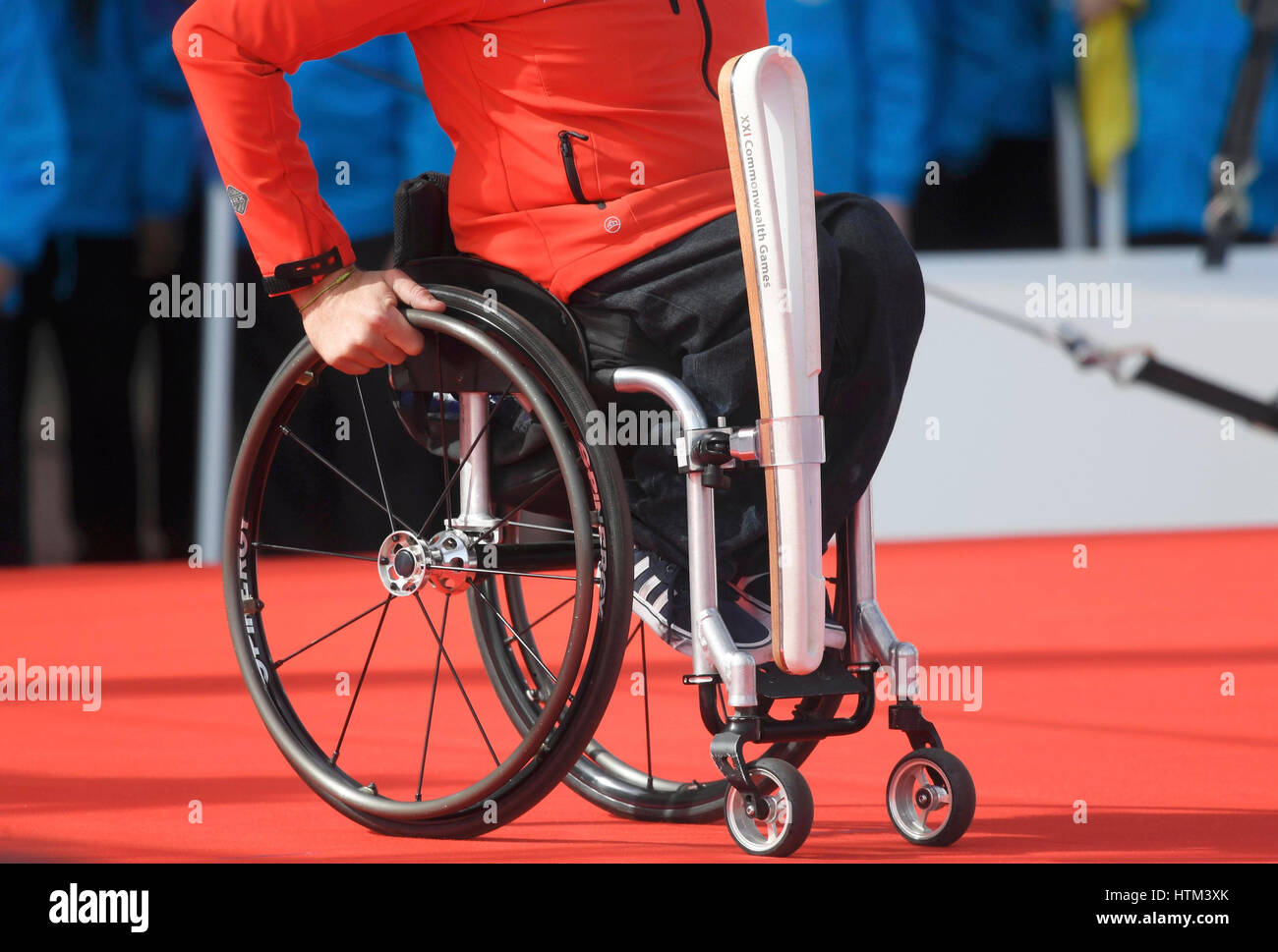 Parathlete Kurt Fearnley d'Australie assiste à l'inauguration au palais ...