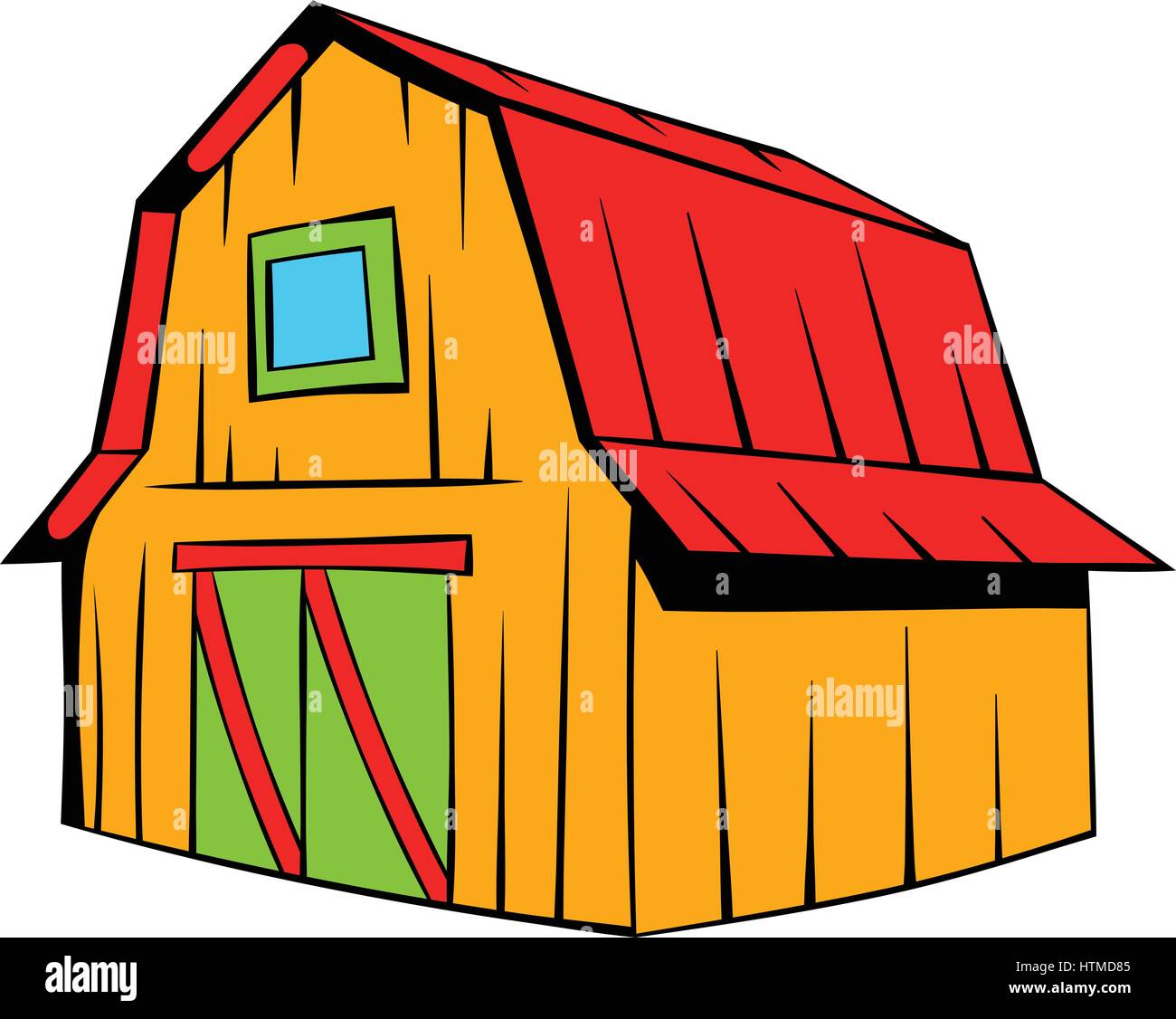 Vieille grange agricole Banque d'images vectorielles - Alamy