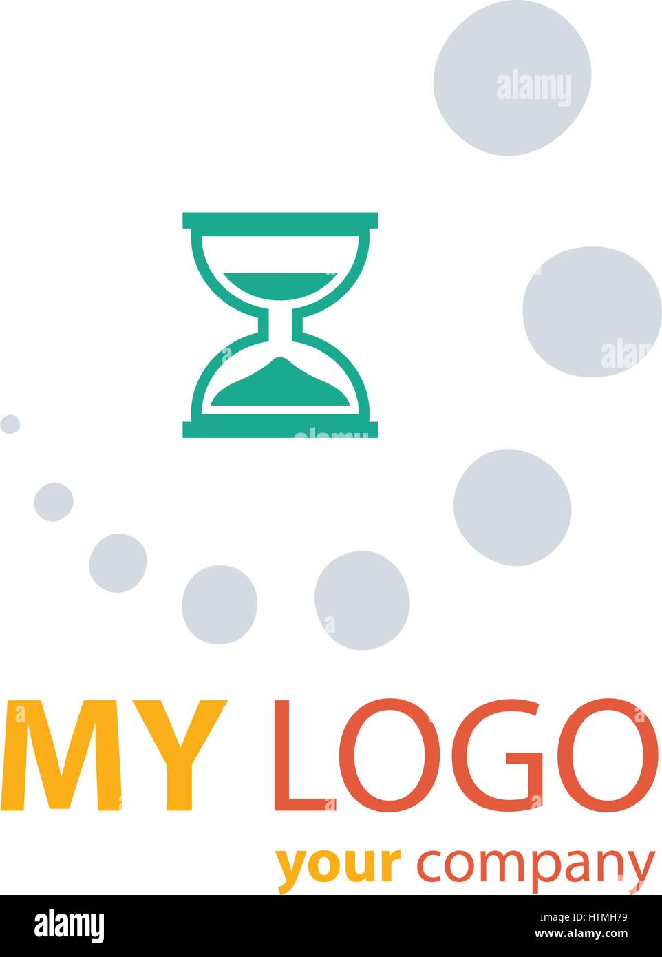 Logo sablier Banque d'images vectorielles - Alamy
