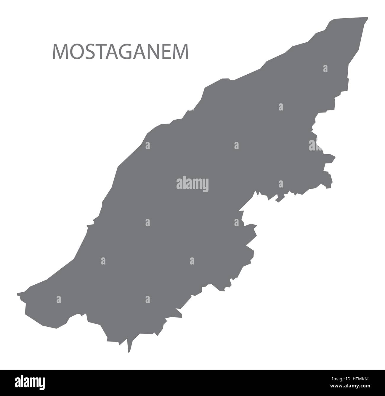 Mostaganem carte Banque d'images détourées - Alamy