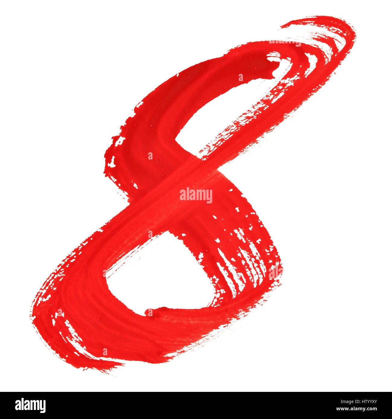 - Huit chiffres manuscrite rouge sur fond blanc Photo Stock - Alamy