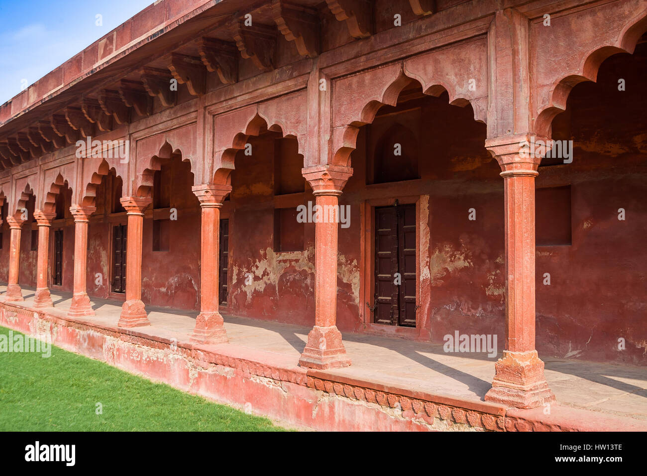Agra fort taj mahal inde rouge unesco Banque de photographies et d ...