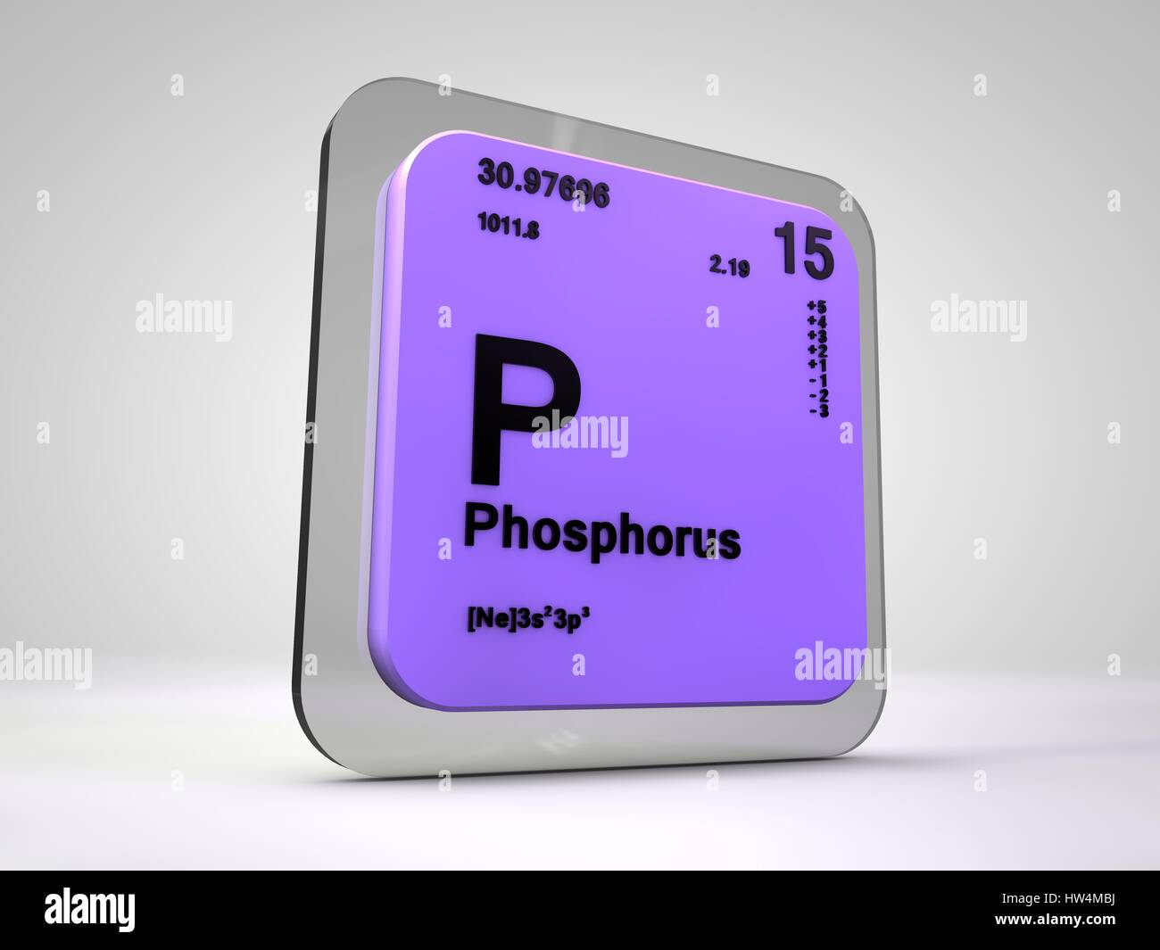 Periodic table element phosphorus Banque de photographies et d’images à ...