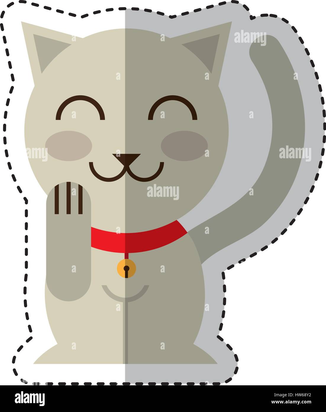 Chat porte bonheur chinois Banque d'images vectorielles - Page 2 - Alamy