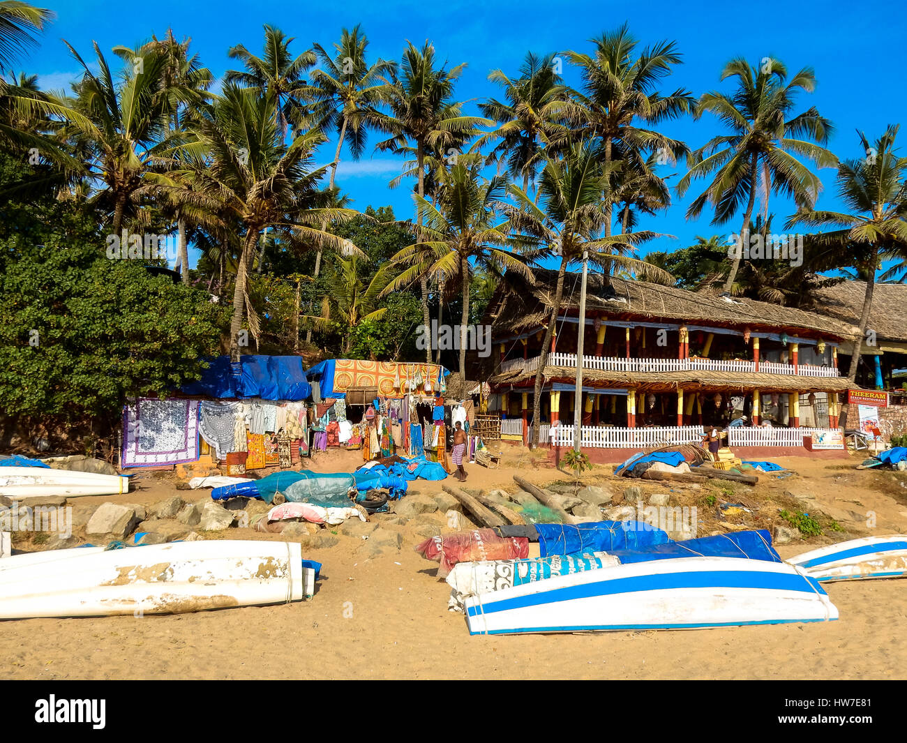 Plage de varkala plage de varkala Banque de photographies et d’images à ...