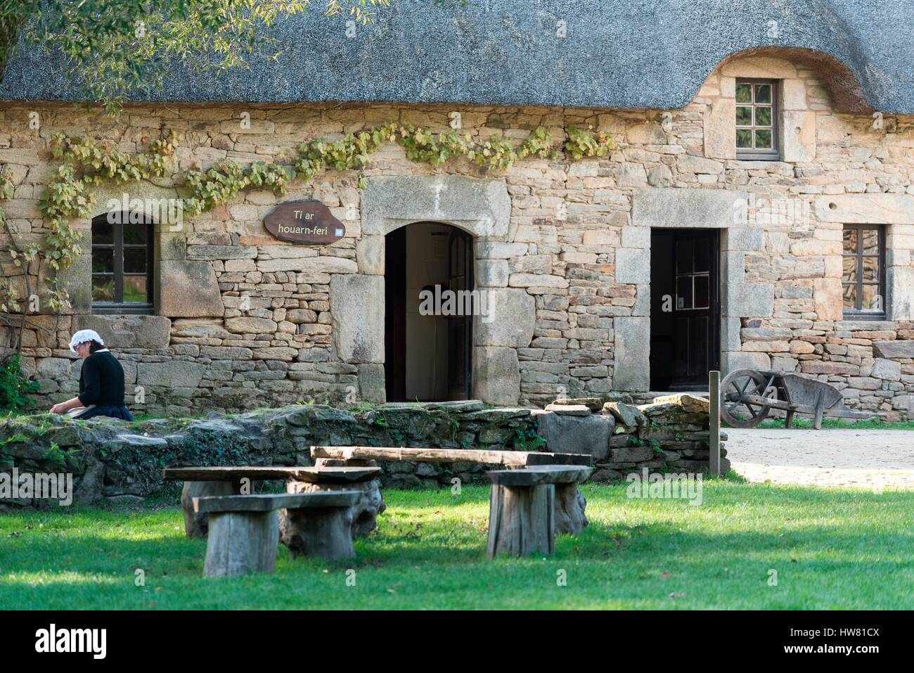 France, Morbihan, Quistinic, village de Poul-Fetan Photo Stock - Alamy