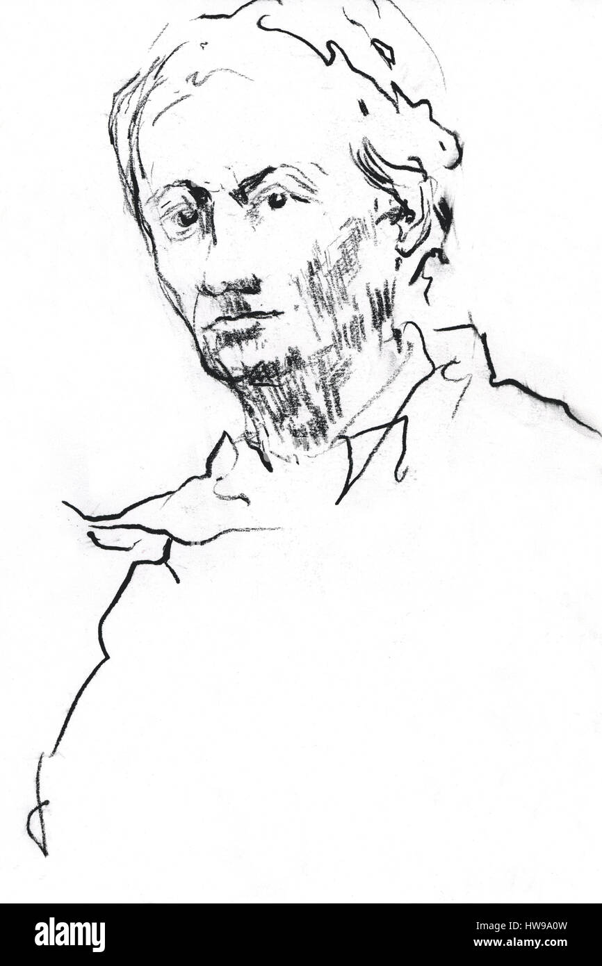 Charles baudelaire dessin Banque de photographies et d’images à haute ...