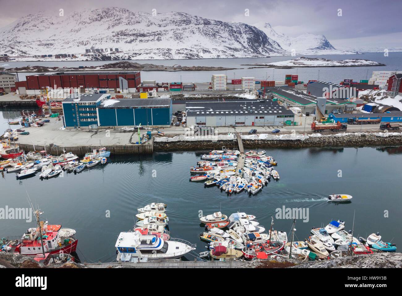 Port de nuuk au groenland Banque de photographies et d’images à haute ...