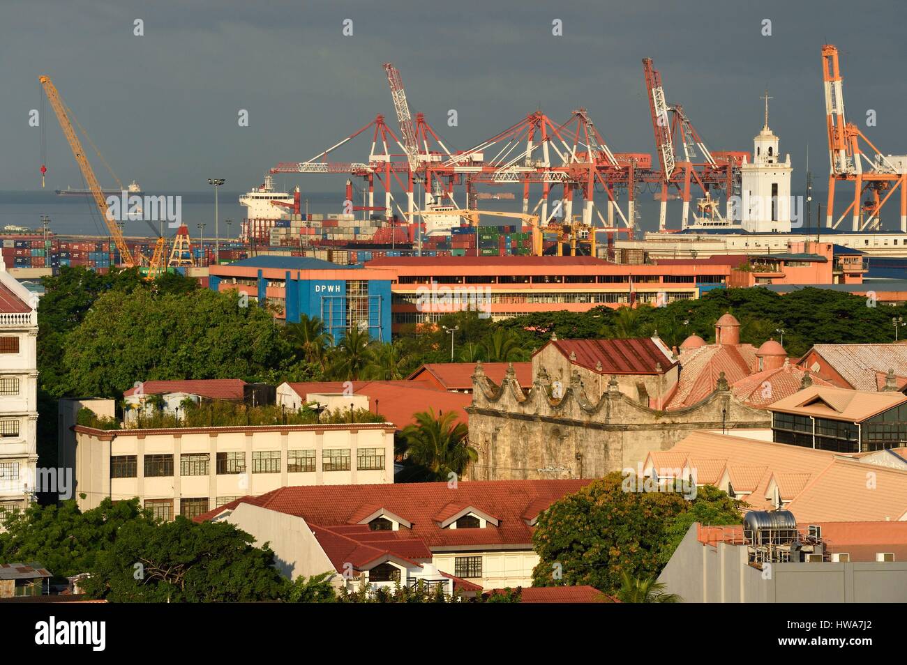 L'île de Luzon, Philippines, Manille, Intramuros historic district et ...