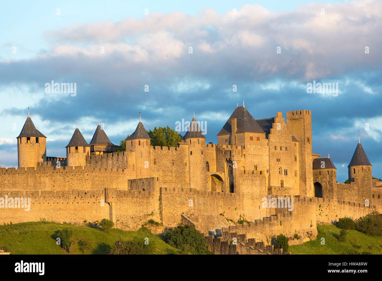 La France, l'Aude, Pays Cathare, Carcassonne, ville médiévale classée ...