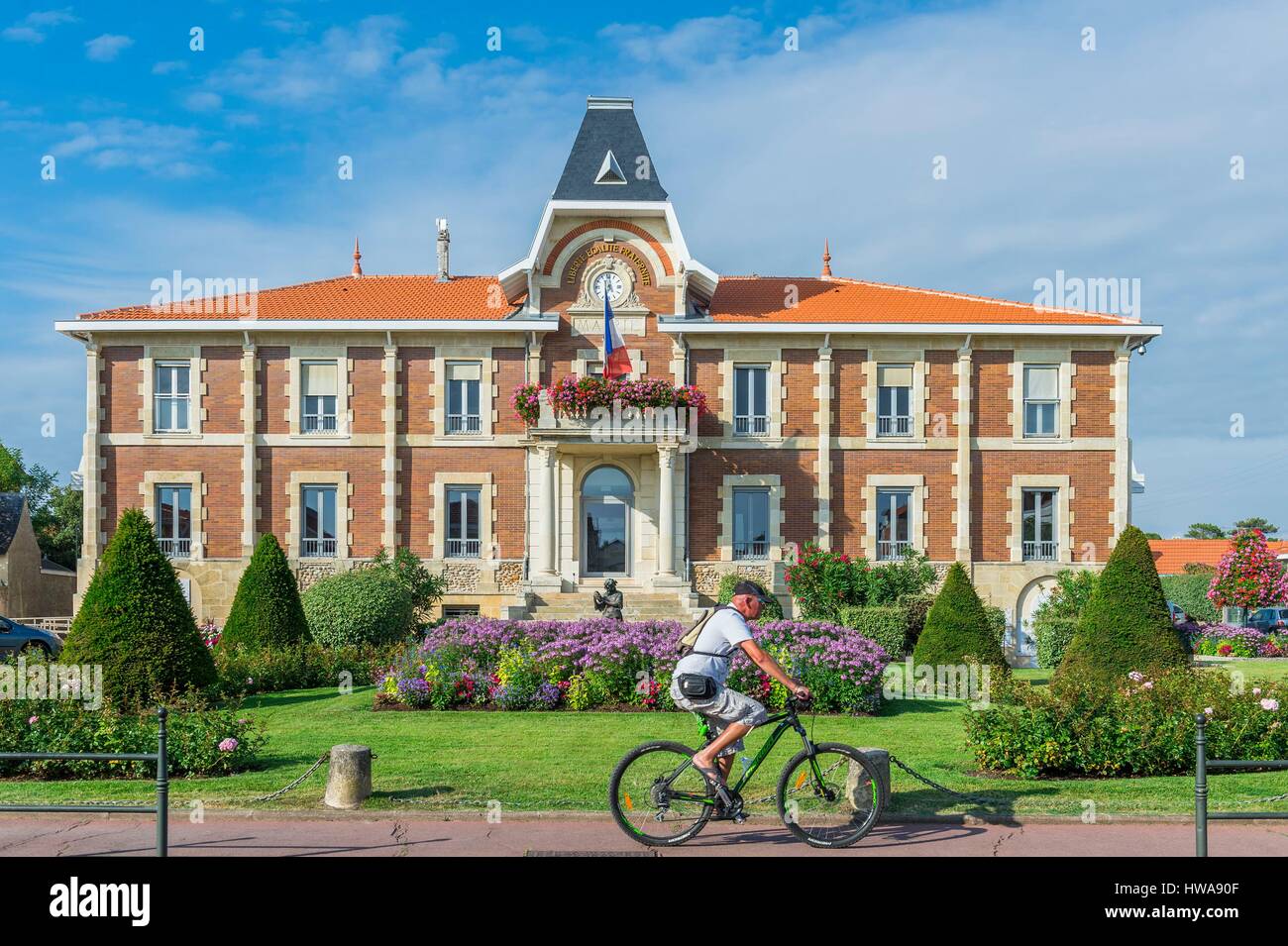 France, Gironde, Soulac-sur-Mer, étape sur le chemin de Saint-Jacques ...